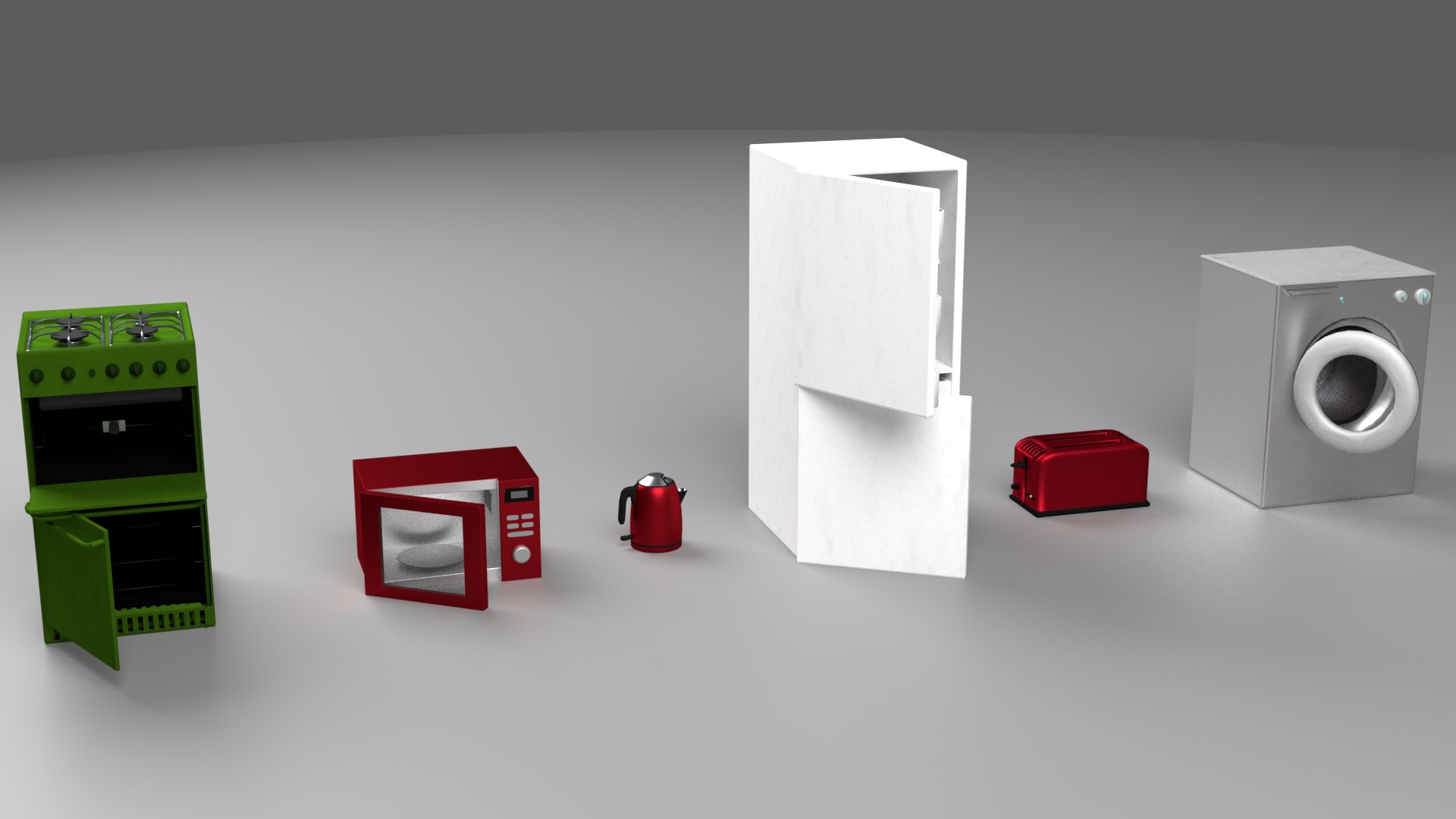3D Model Kitchen Appliances - TurboSquid 1798468