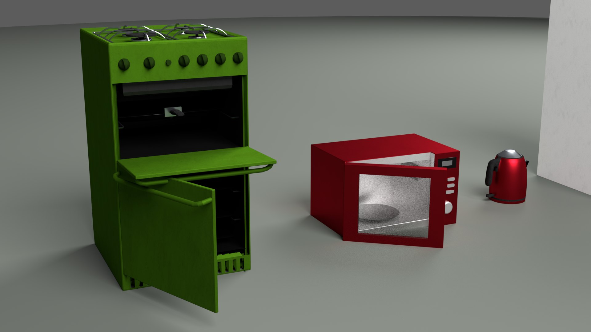 3D Model Kitchen Appliances - TurboSquid 1798468