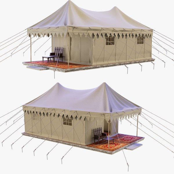 modelo 3d tienda del desierto - TurboSquid 2102085