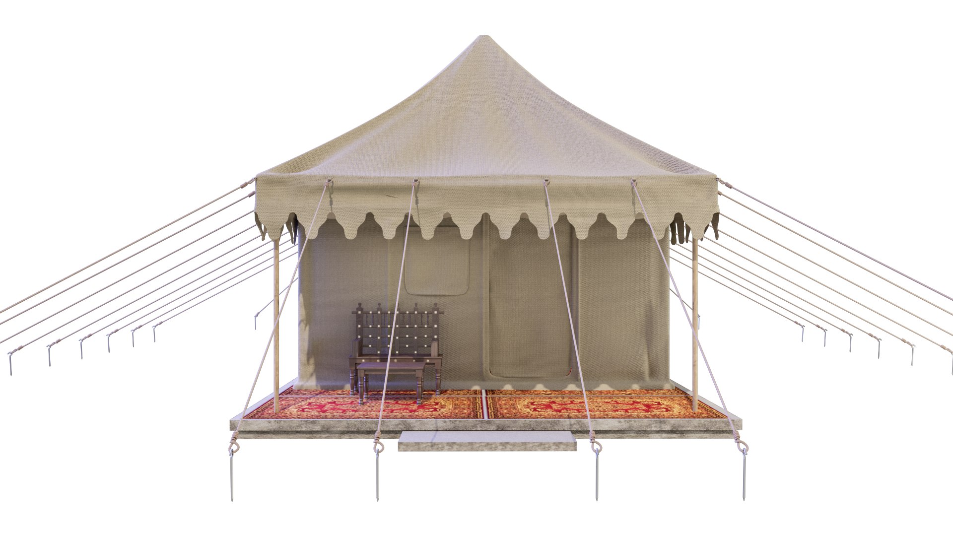 Desert Tent 3D Model - TurboSquid 2102085