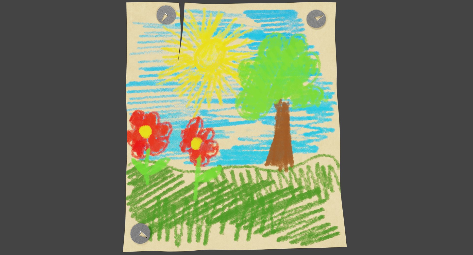 Children S Drawing 3D - TurboSquid 1391890