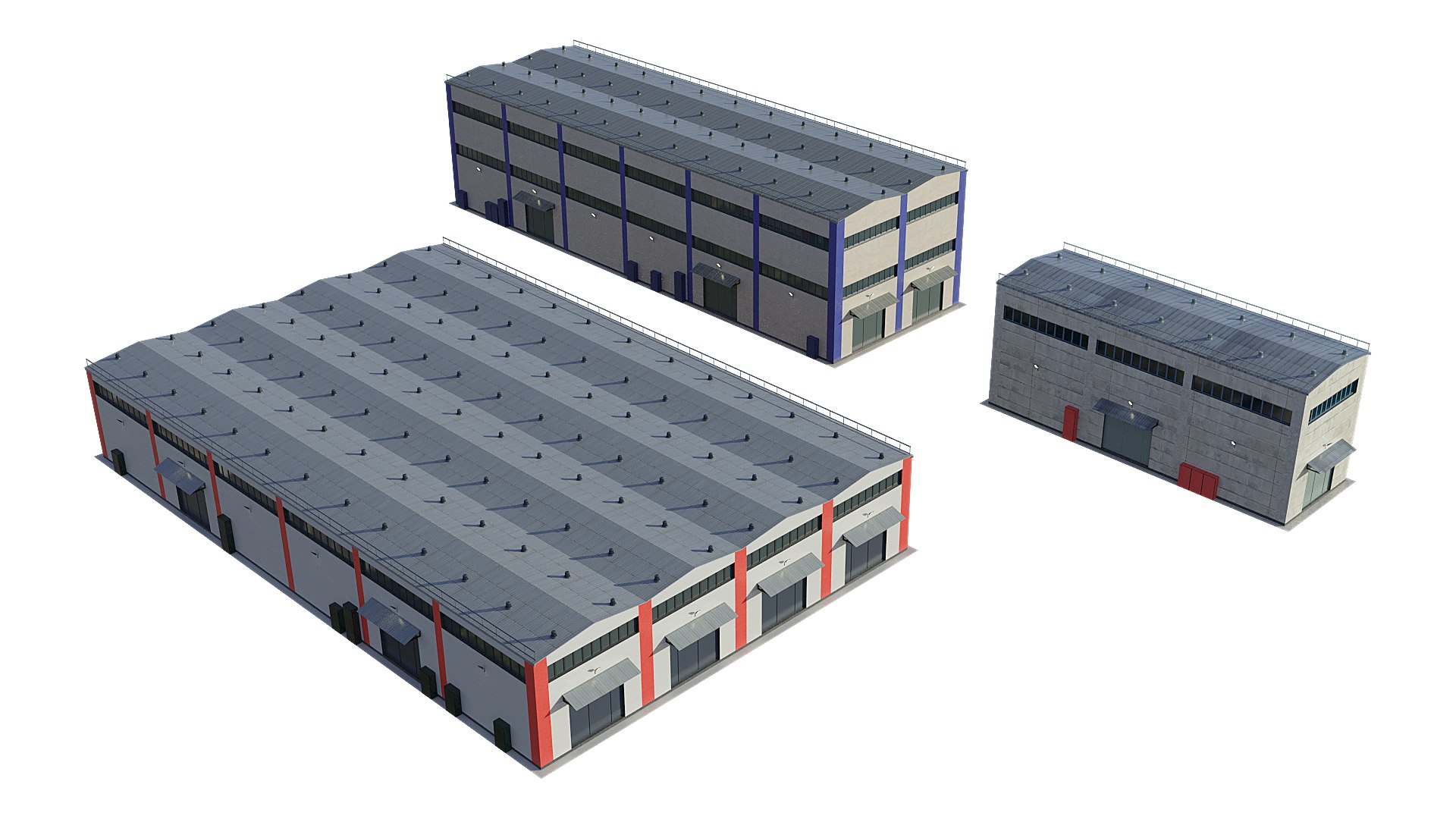 Industrial Buildings Model Pack 3D Model - TurboSquid 1821385
