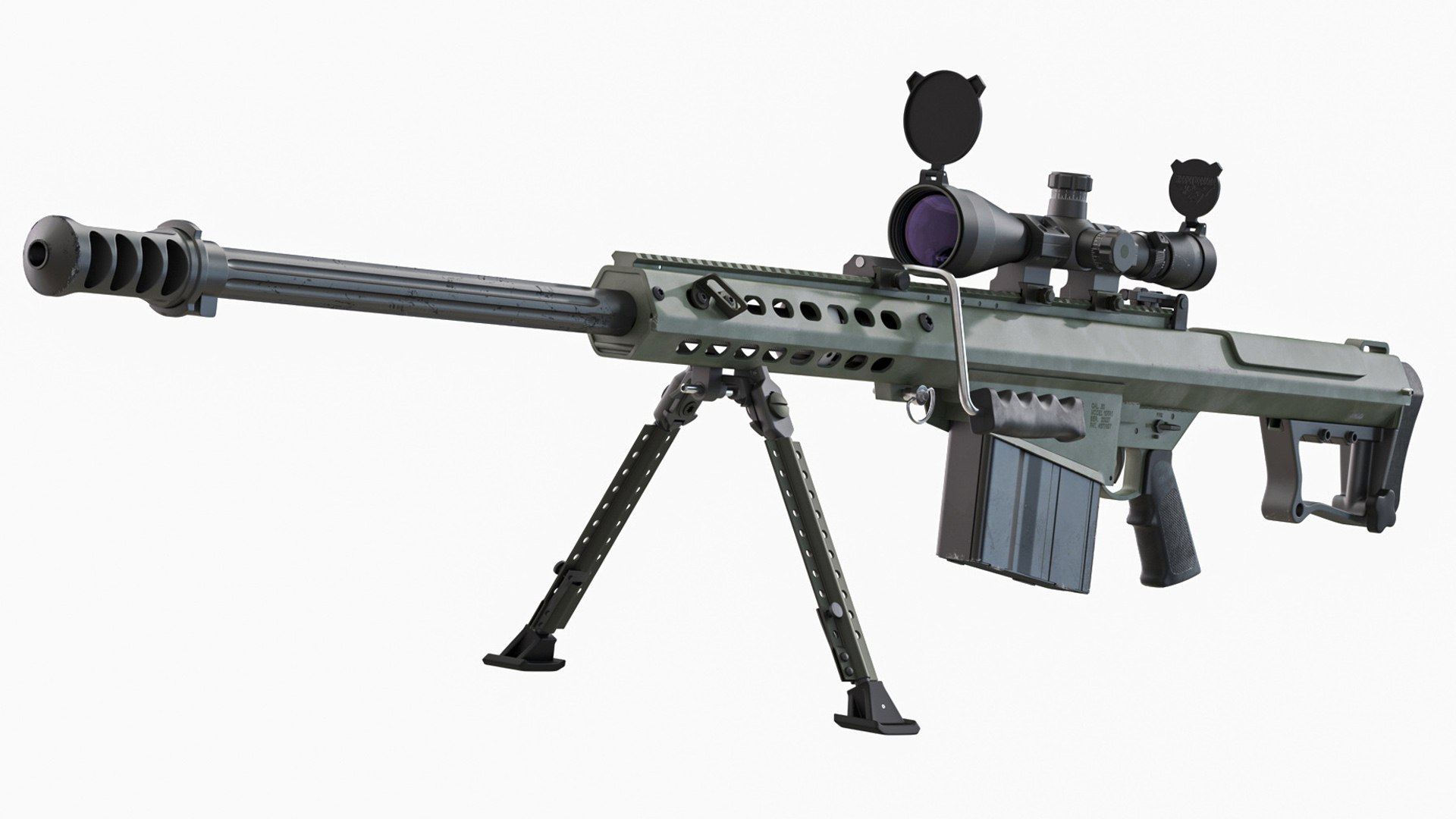 Sniper Rifles Collection 3 3D Model - TurboSquid 2428671