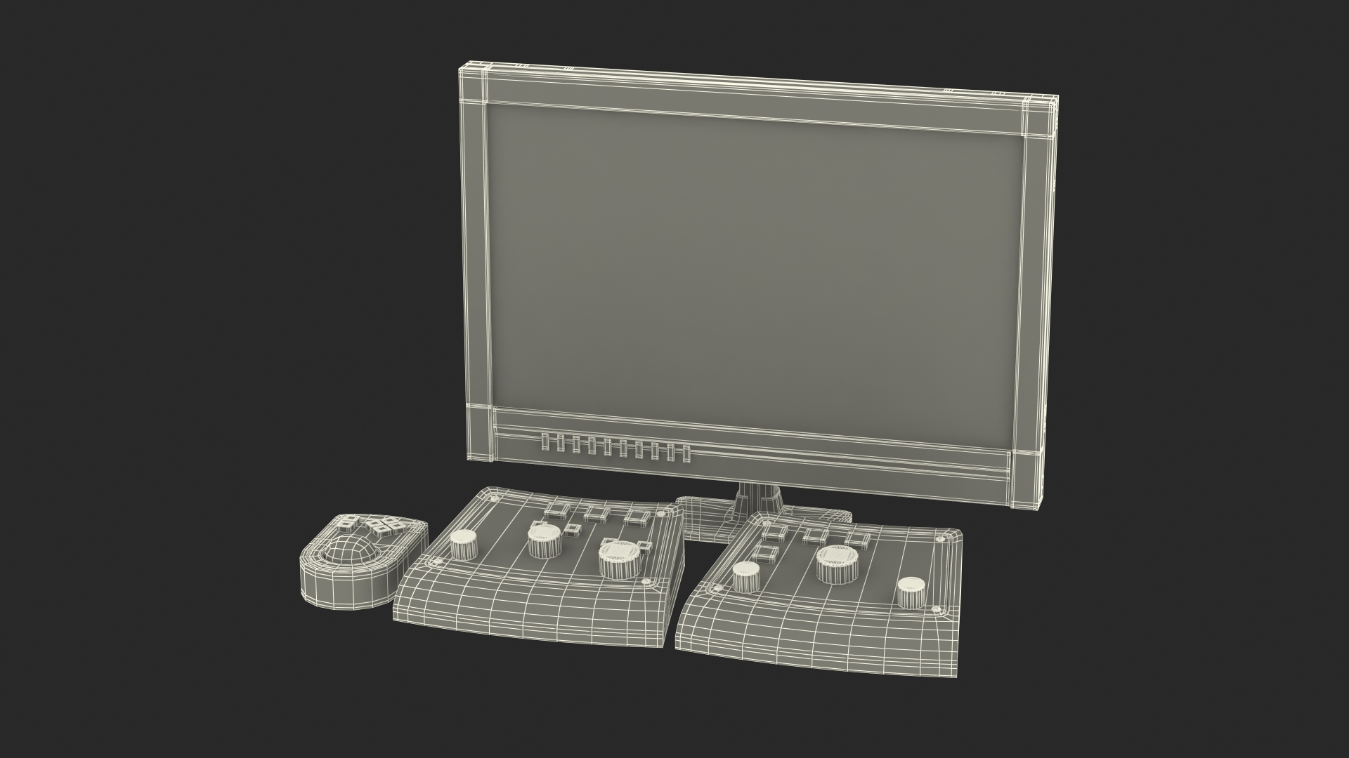 Generic Monitor With Control Panel 3D - TurboSquid 1886131
