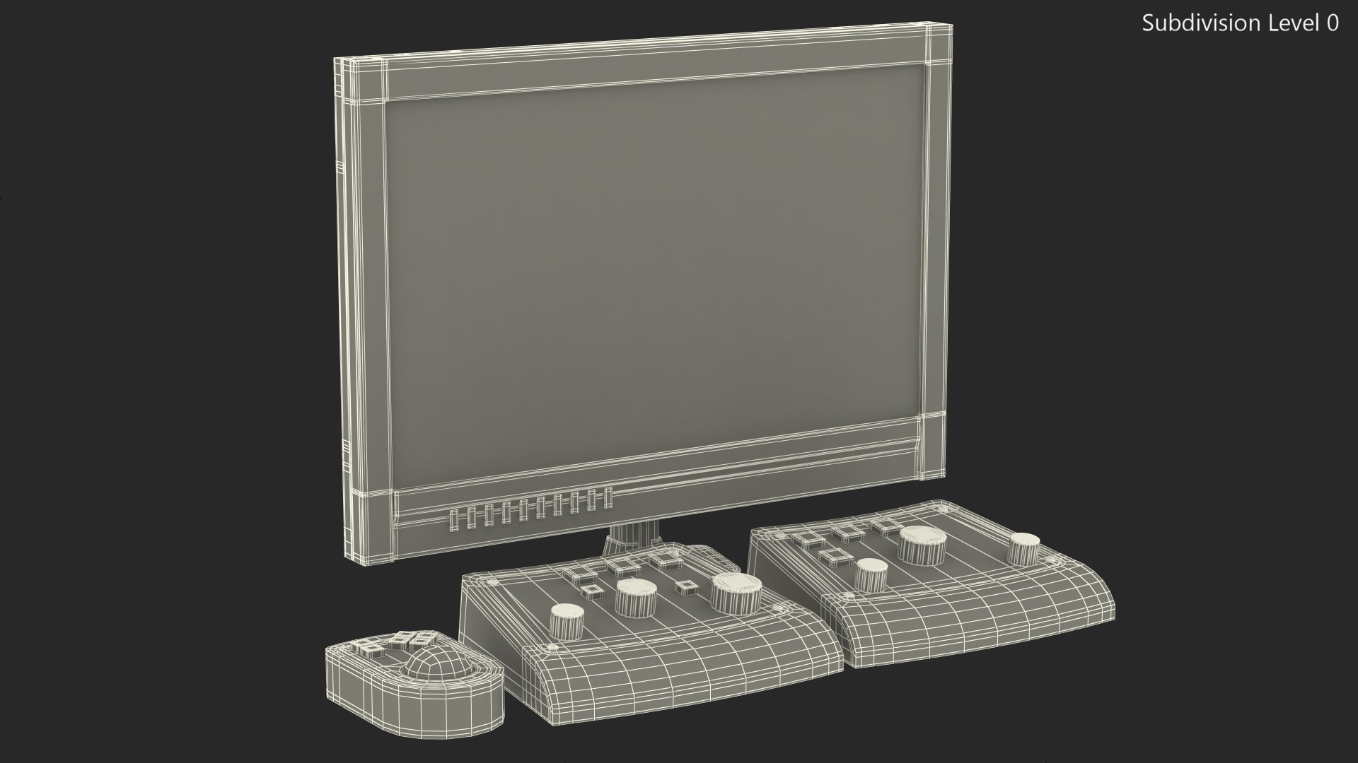 Generic Monitor with Control Panel 3D - TurboSquid 1886131