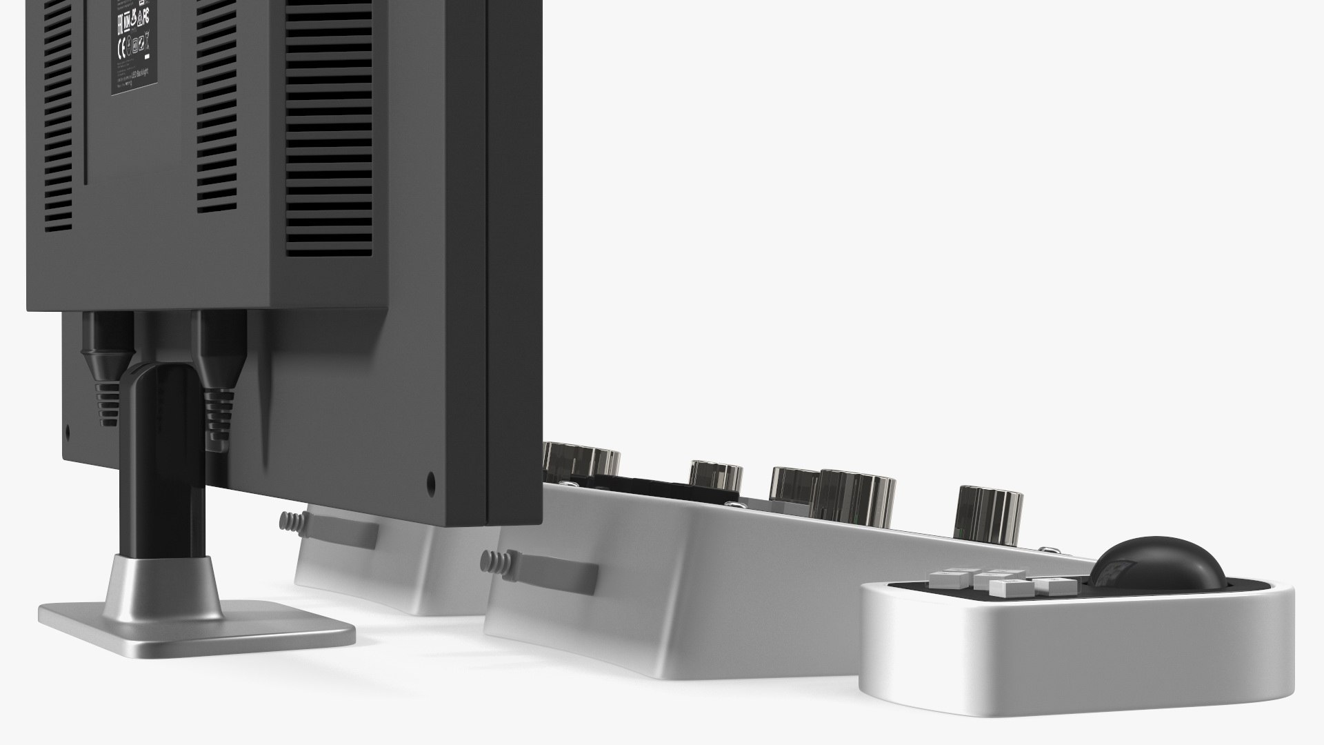 Generic Monitor With Control Panel 3D - TurboSquid 1886131