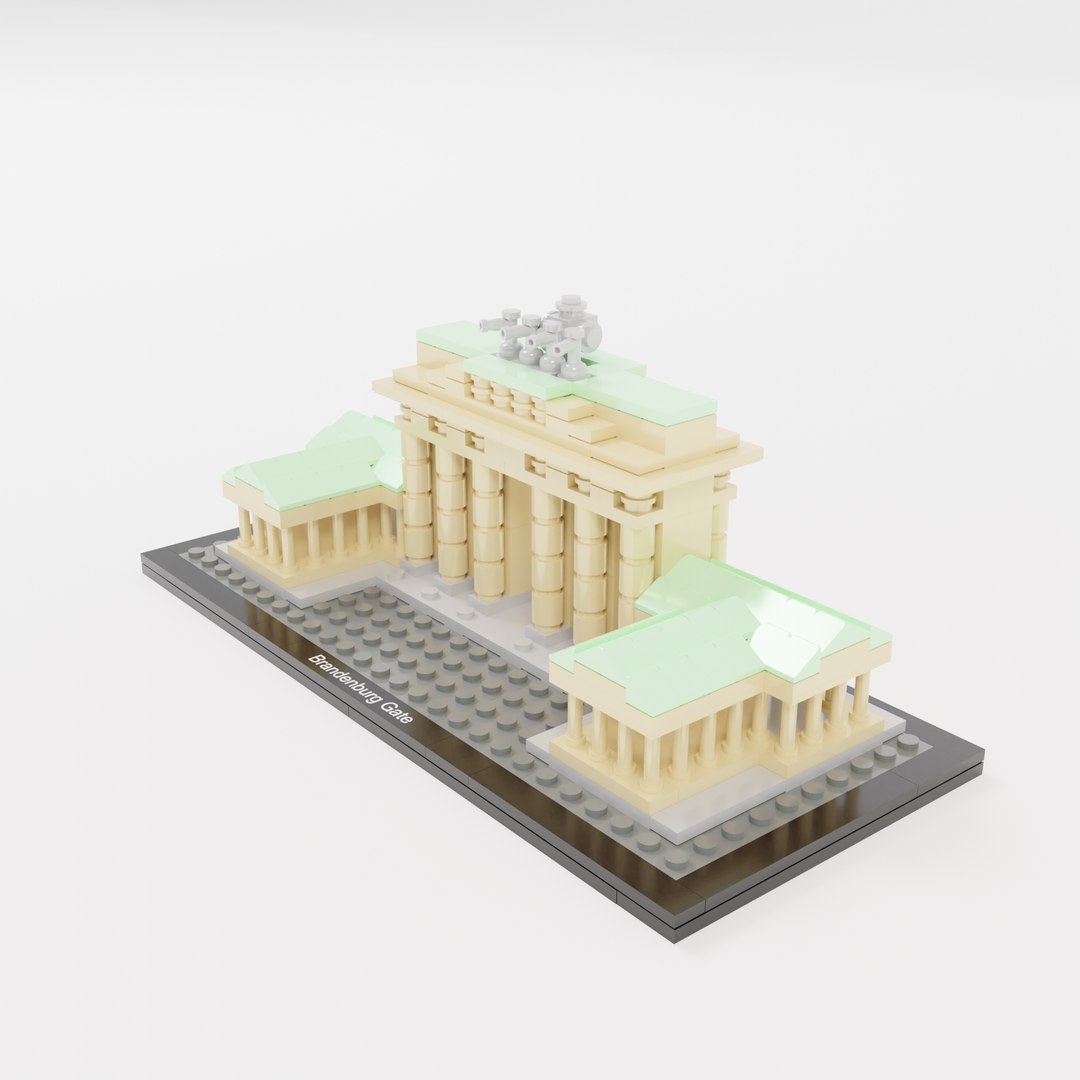 Free 3D Lego Architecture - Brandenburg Gate - TurboSquid 1867265
