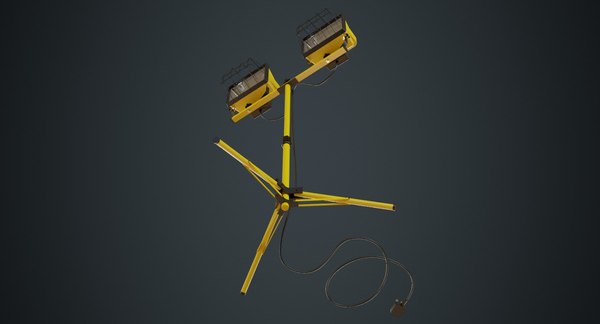 3D model halogen work light - TurboSquid 1412345