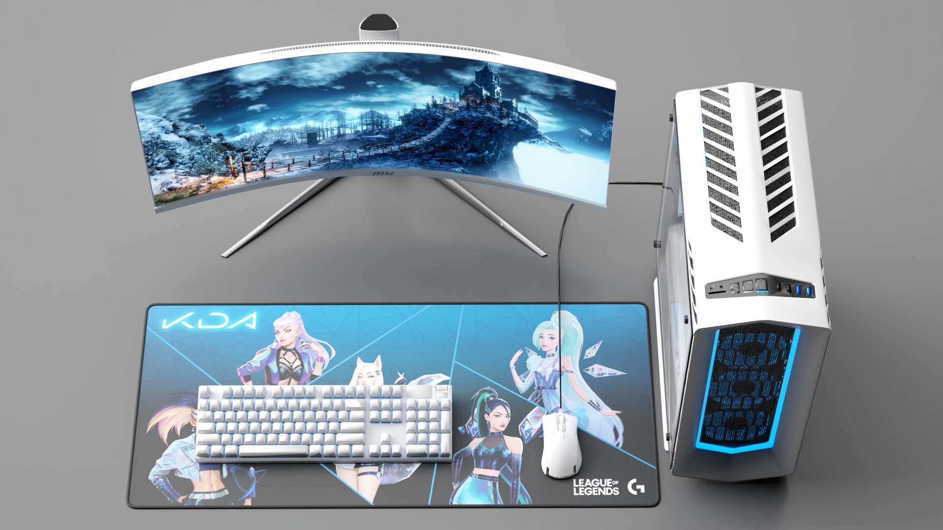 3D Model PC Gamer Set - TurboSquid 2315163