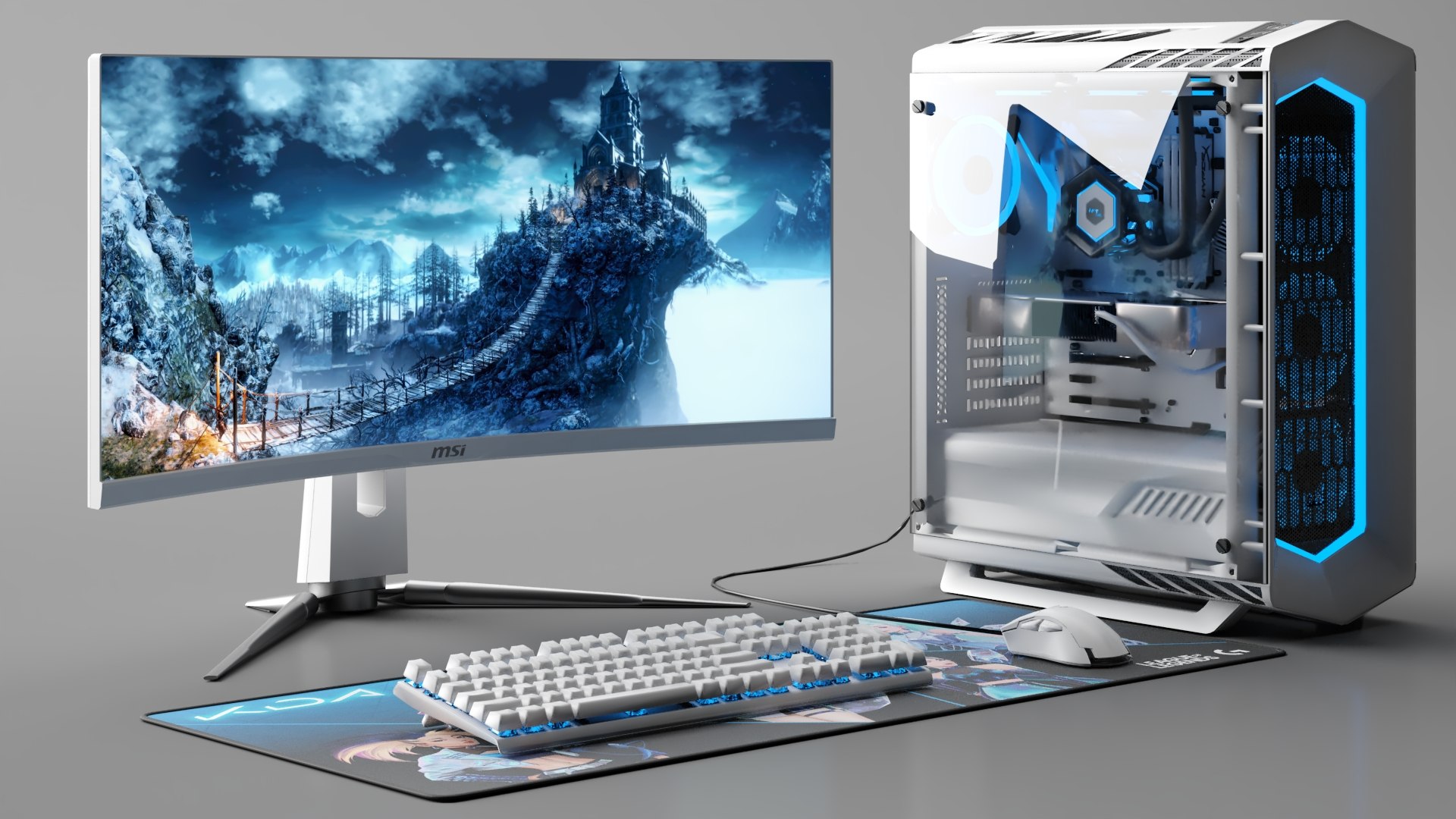 3D Model PC Gamer Set - TurboSquid 2315163