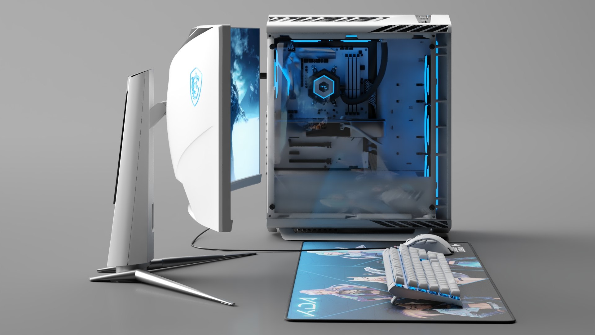 3D Model PC Gamer Set - TurboSquid 2315163