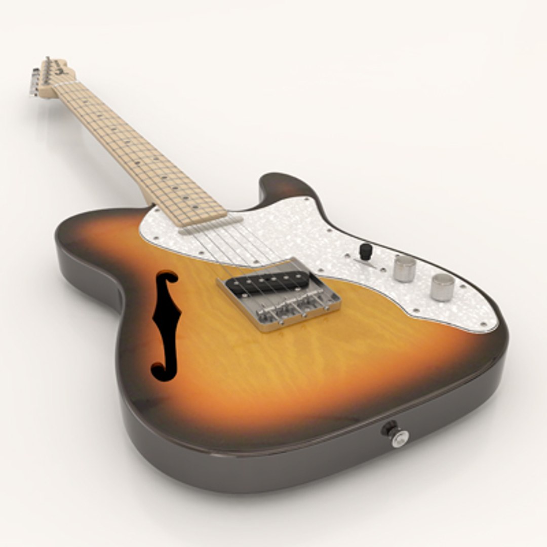 3d model fender telecaster thinline