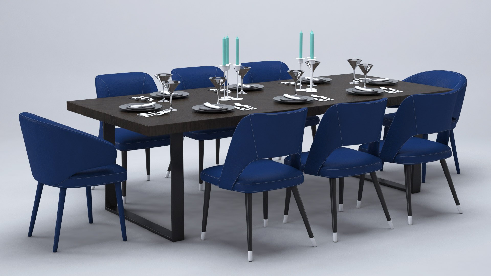 3D Dining Table 3D Model - TurboSquid 1812012