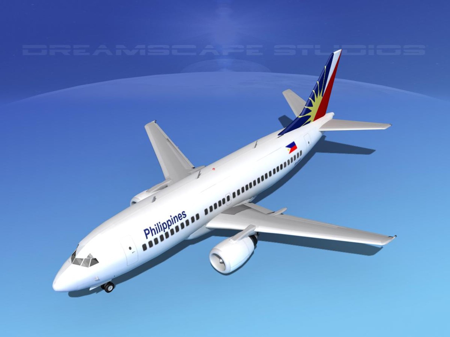 3d Boeing 737 737-300 Model