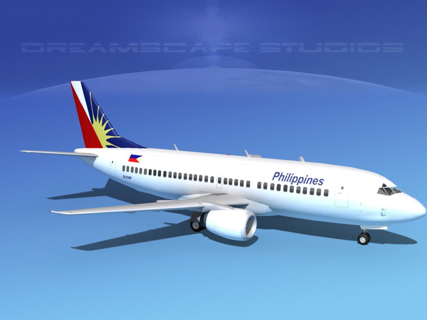 3d Boeing 737 737-300 Model
