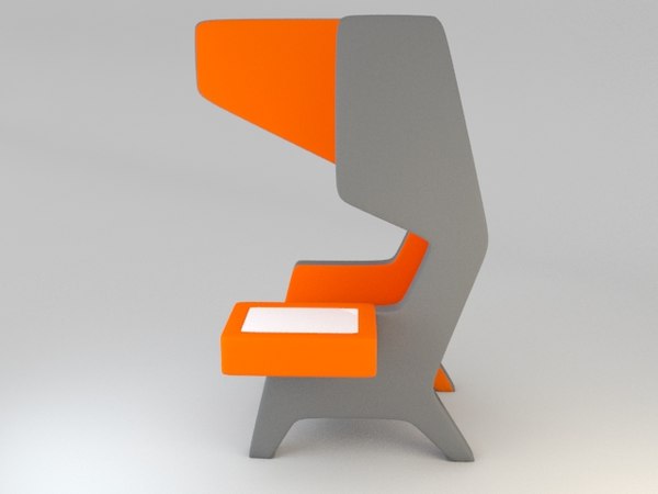 3d model ear chair