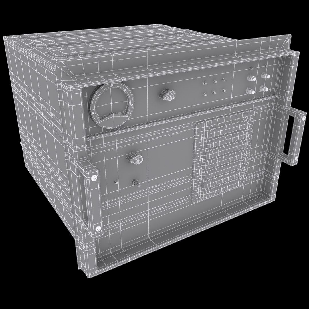 3d max army radio amplifier
