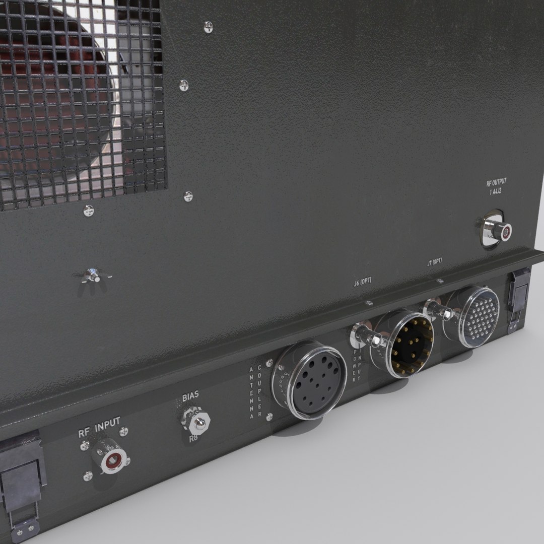 3d max army radio amplifier
