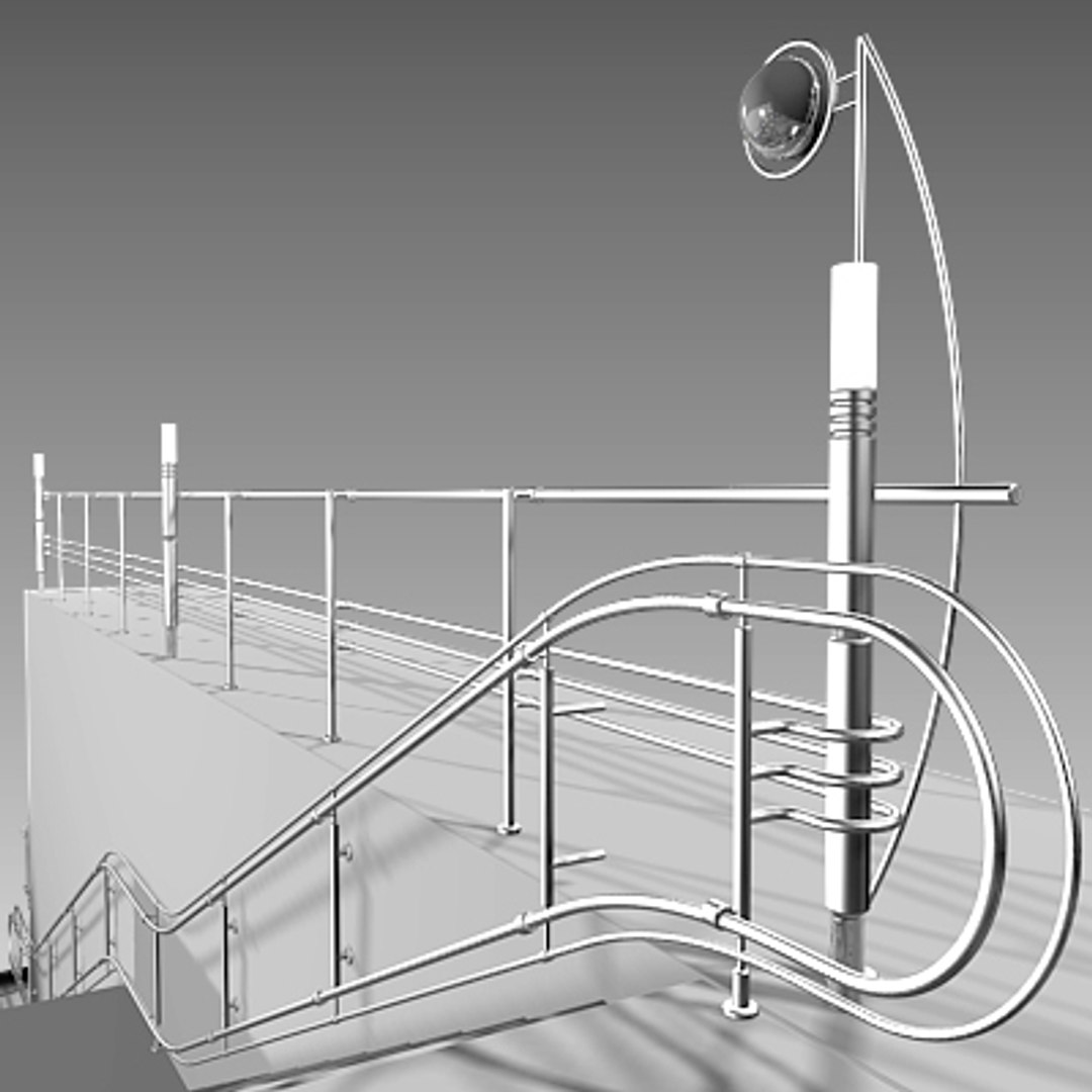 3d Model Escalator Stairs