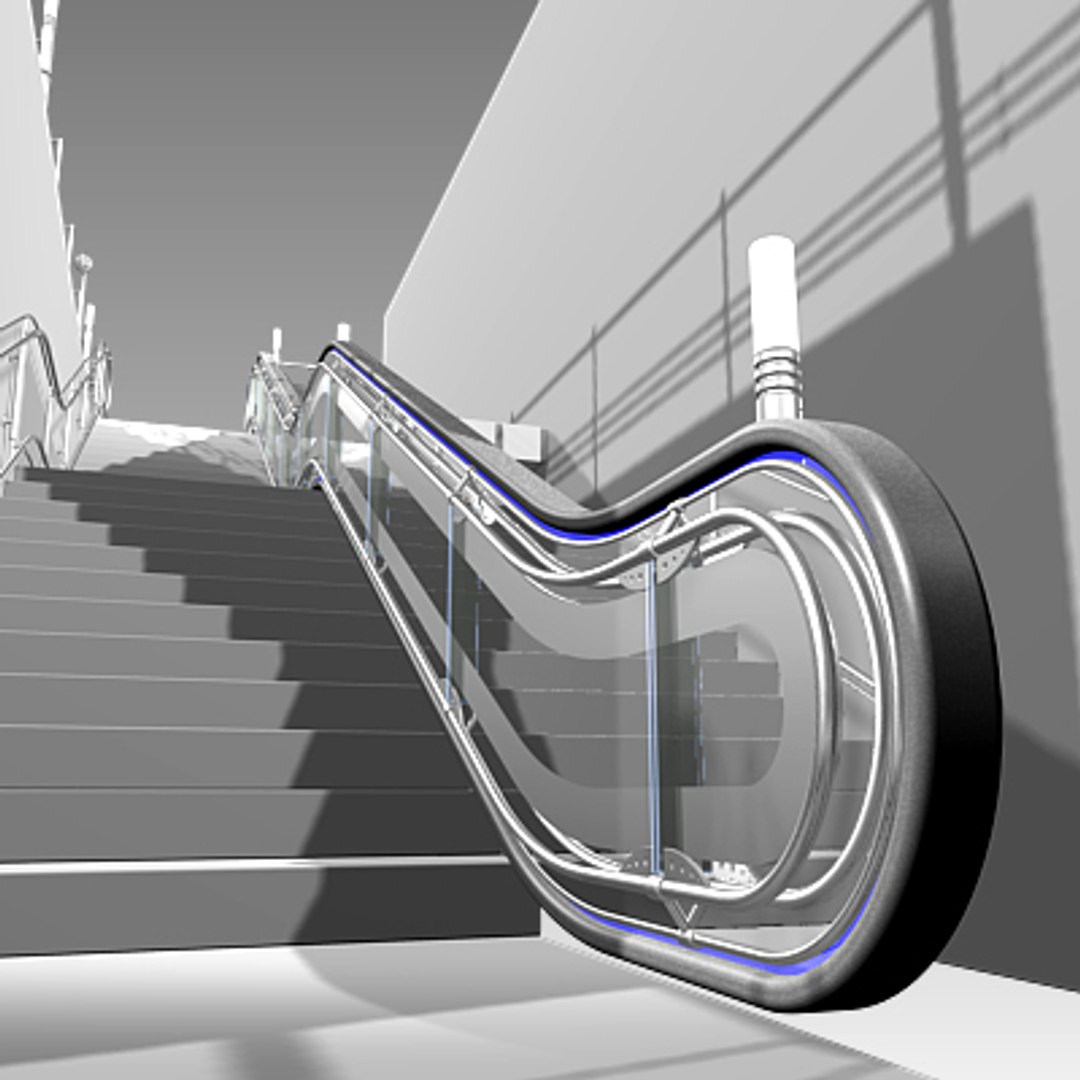 3d Model Escalator Stairs