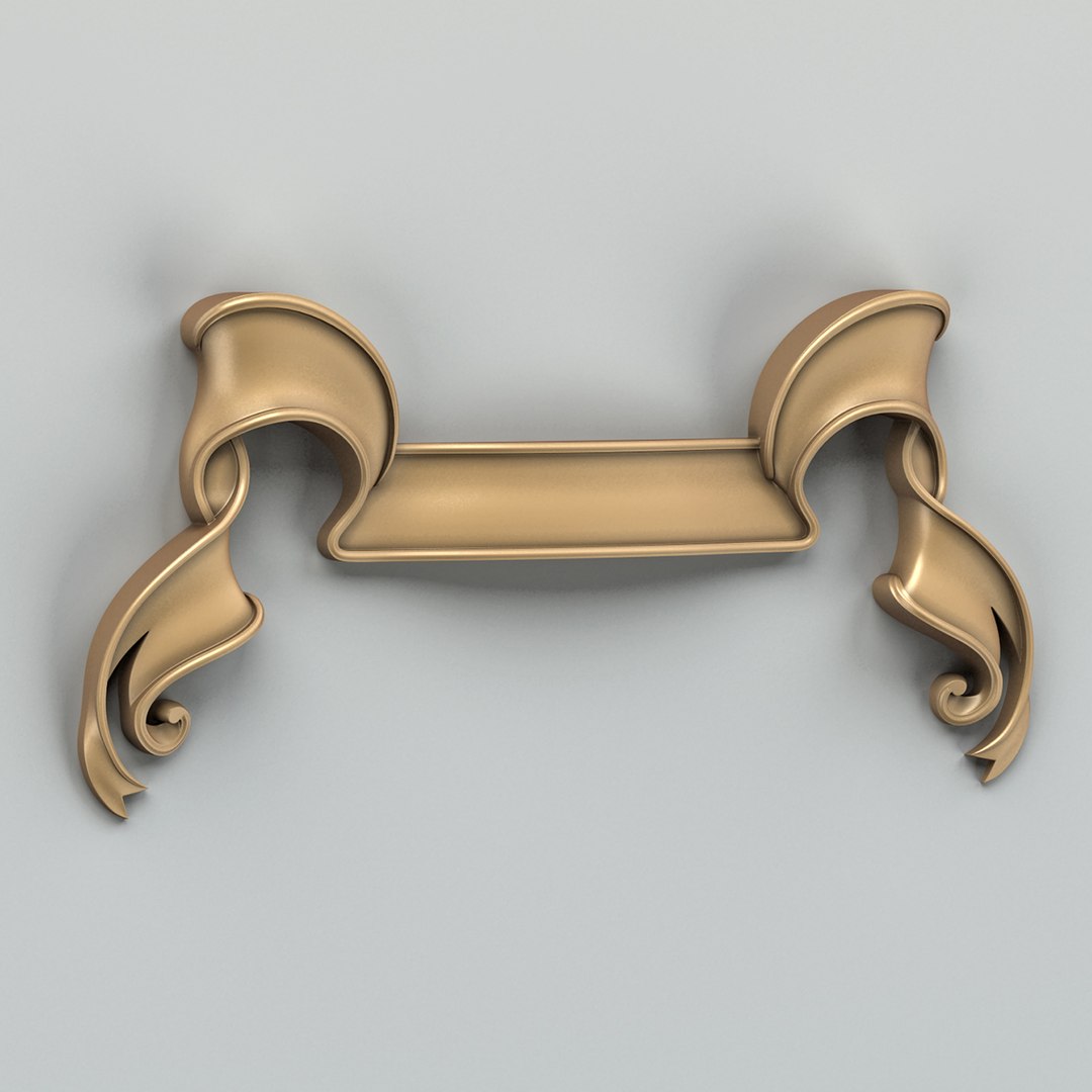 3d Model Of Decorative Ribbon