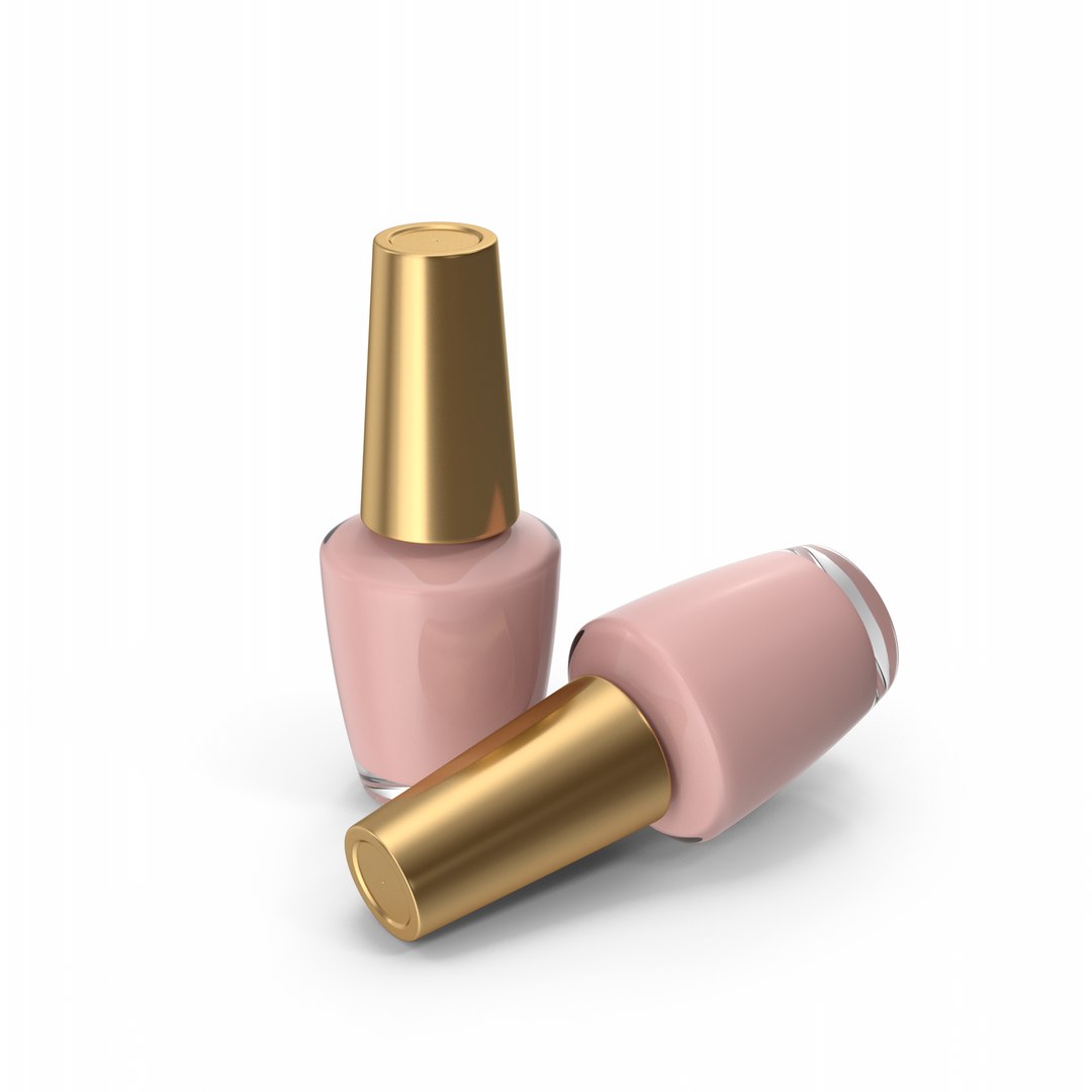 3D Pink Nail Polish Model - TurboSquid 2194357