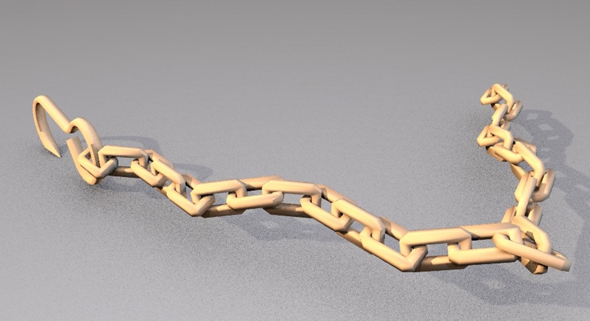 Low Poly Hook Chain 3D Model - TurboSquid 2021255