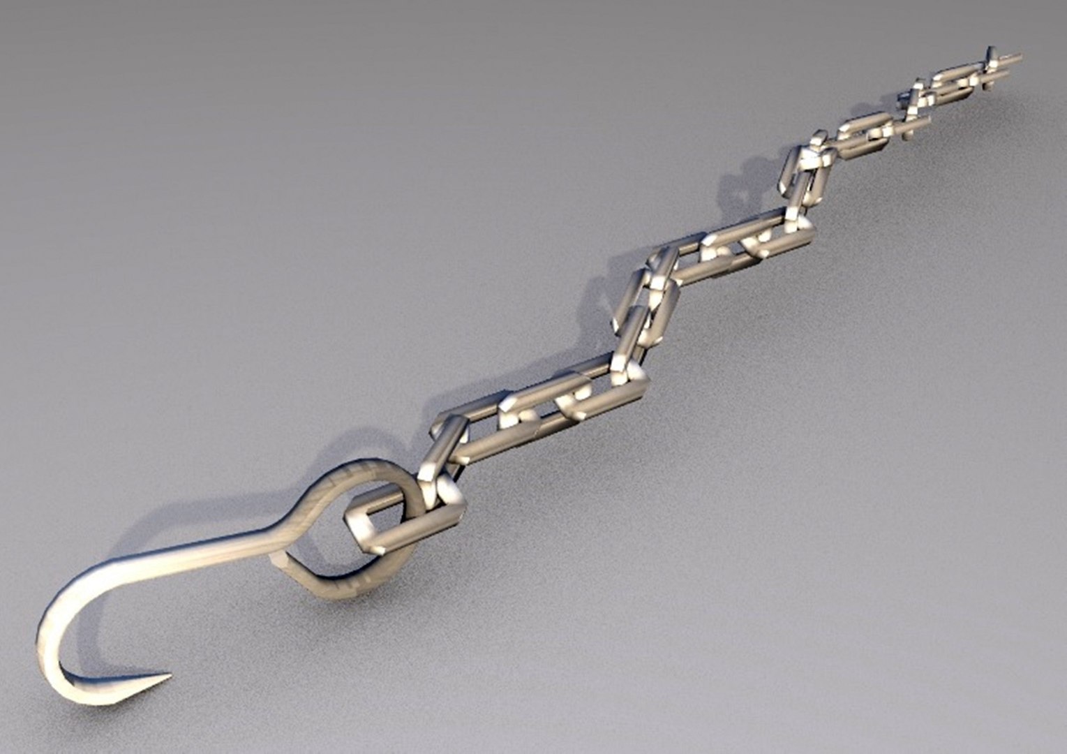 Low Poly Hook Chain 3D Model - TurboSquid 2021255