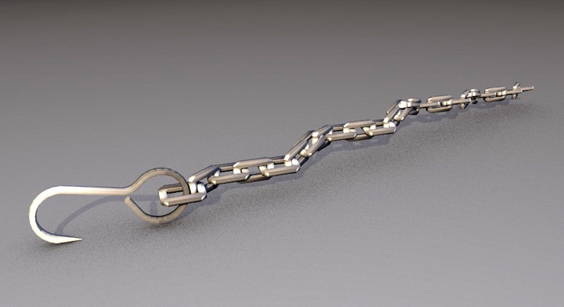 Low Poly Hook Chain 3D Model - TurboSquid 2021255