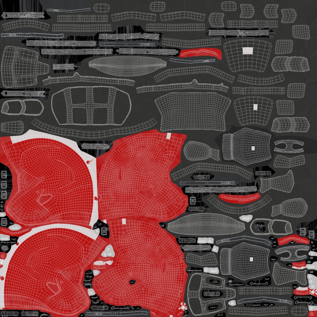 3D Black Man American Football Player Crouching Red Uniform ...