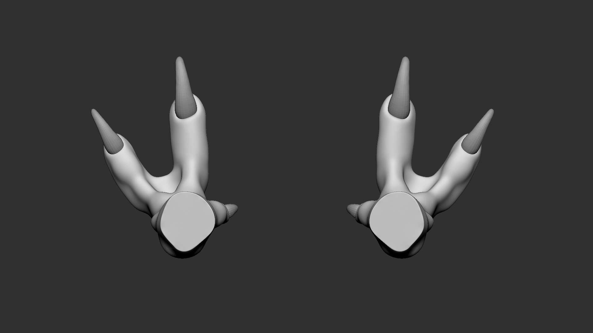 Ostrich Creature Monster Feet Model - TurboSquid 1707786