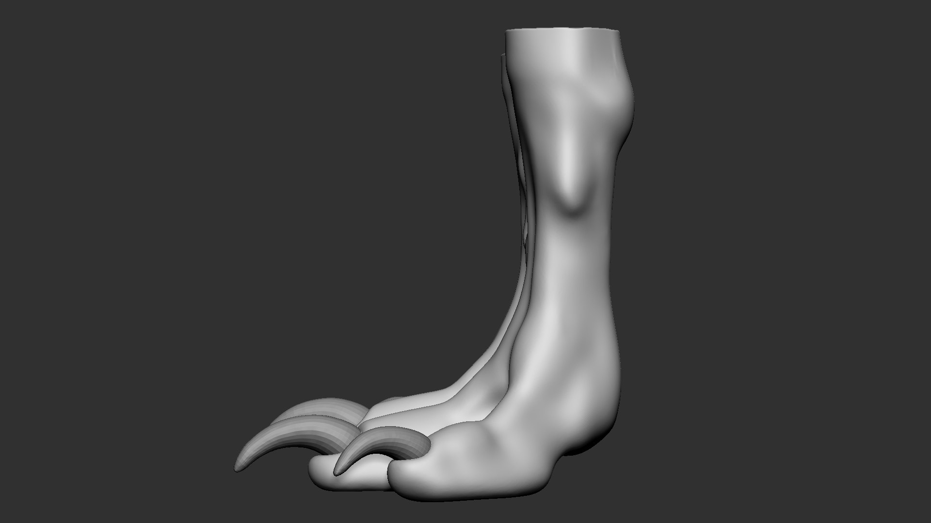 Ostrich Creature Monster Feet Model - TurboSquid 1707786