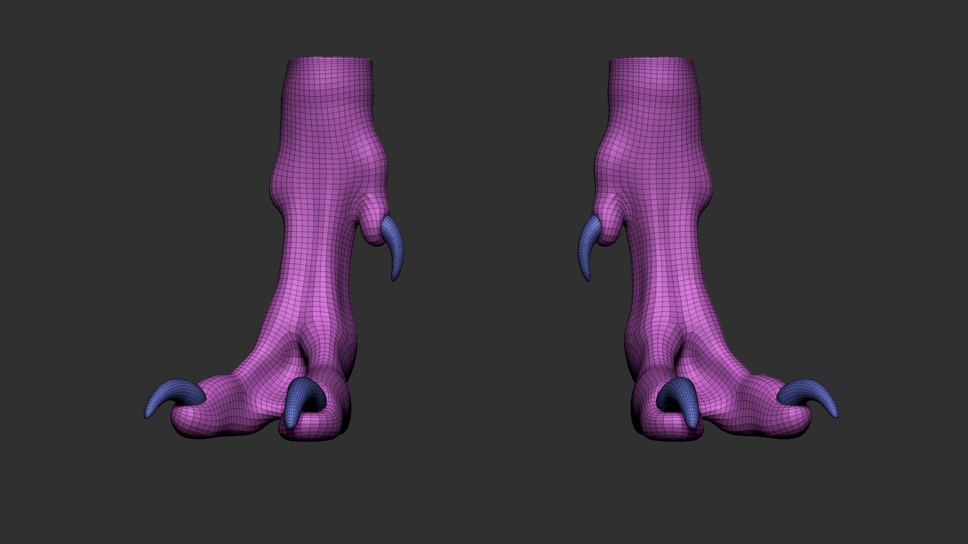 Ostrich Creature Monster Feet Model - TurboSquid 1707786