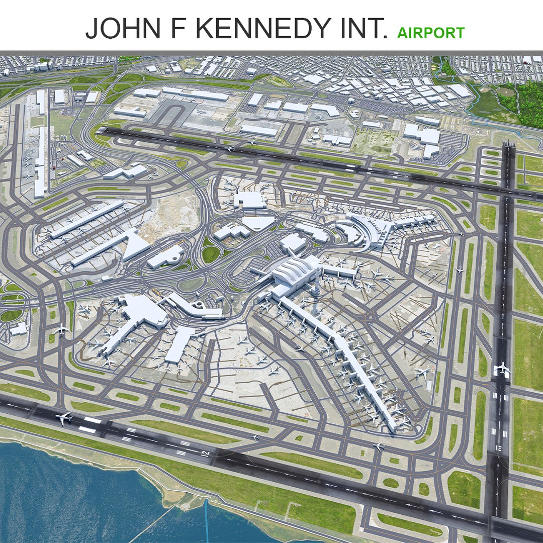 3D John F Kennedy International Airport - TurboSquid 2005204