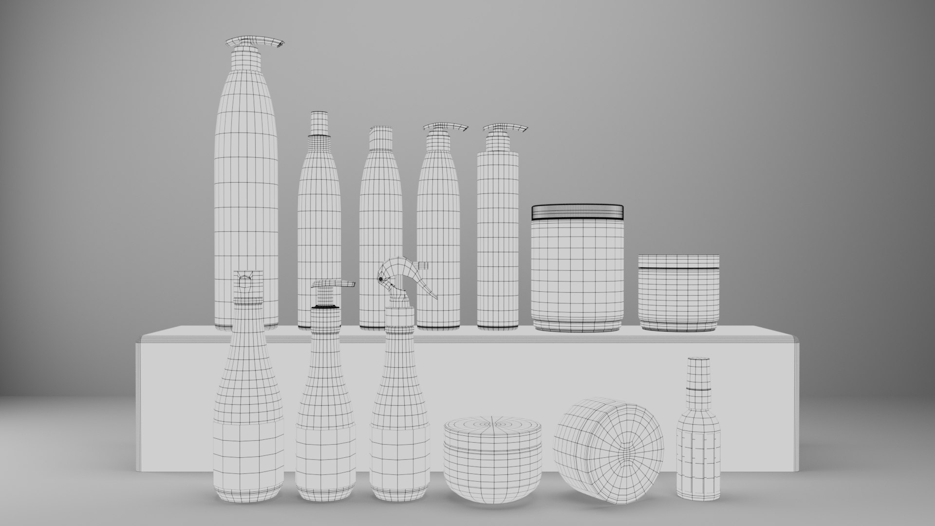 3D Cosmetics Bottles - TurboSquid 2098918