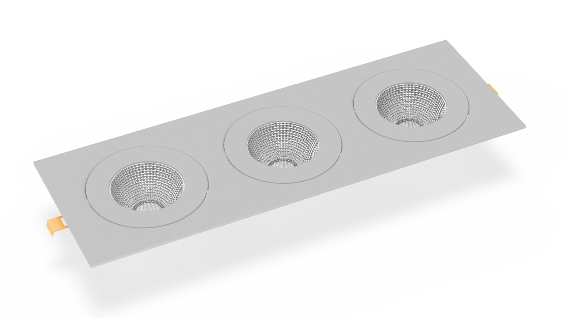 3D Modular Surface Mounted 3 Light Luminaire Gray model - TurboSquid ...