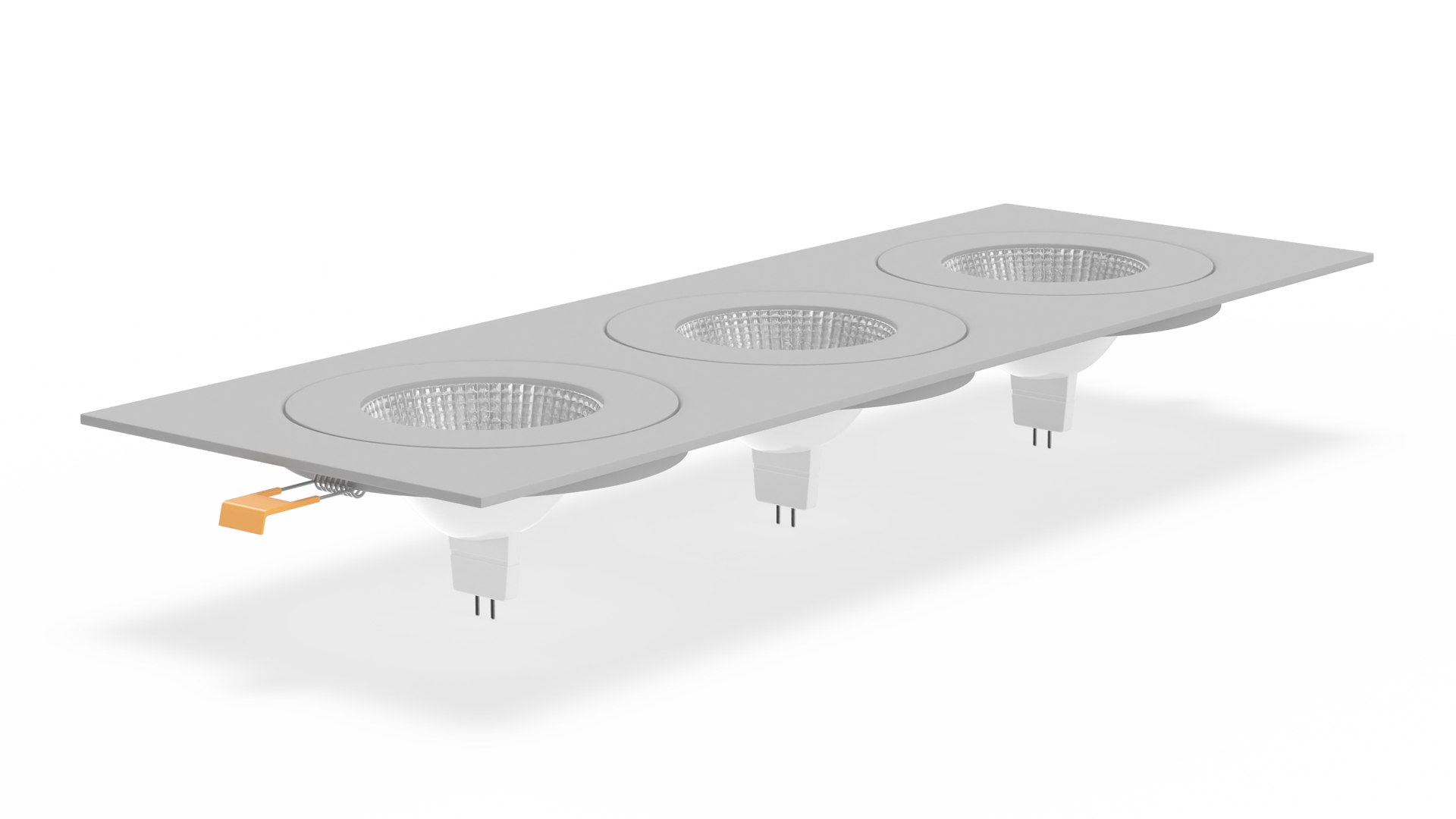 3D Modular Surface Mounted 3 Light Luminaire Gray Model - TurboSquid ...