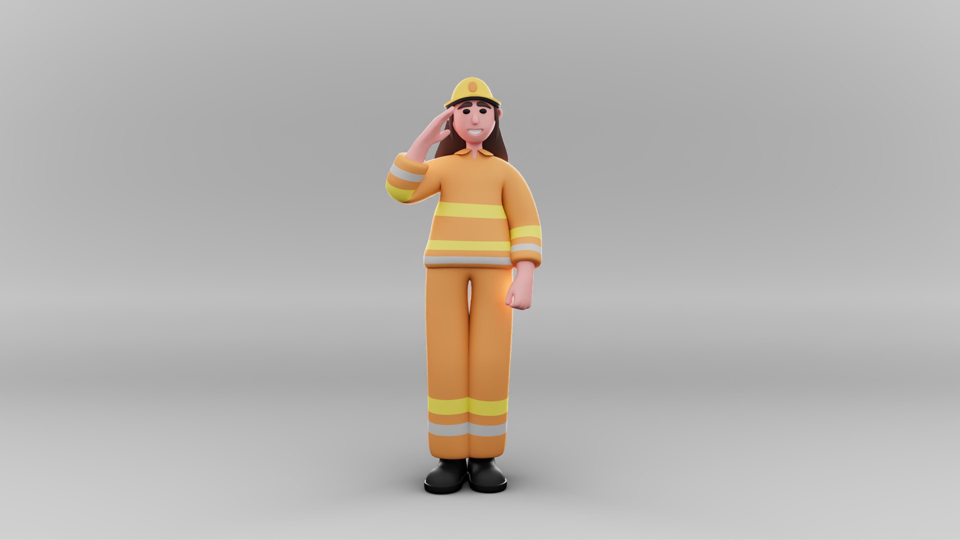 3D Model Firefighters - Rigged 3D Characters 12 Animations - TurboSquid ...