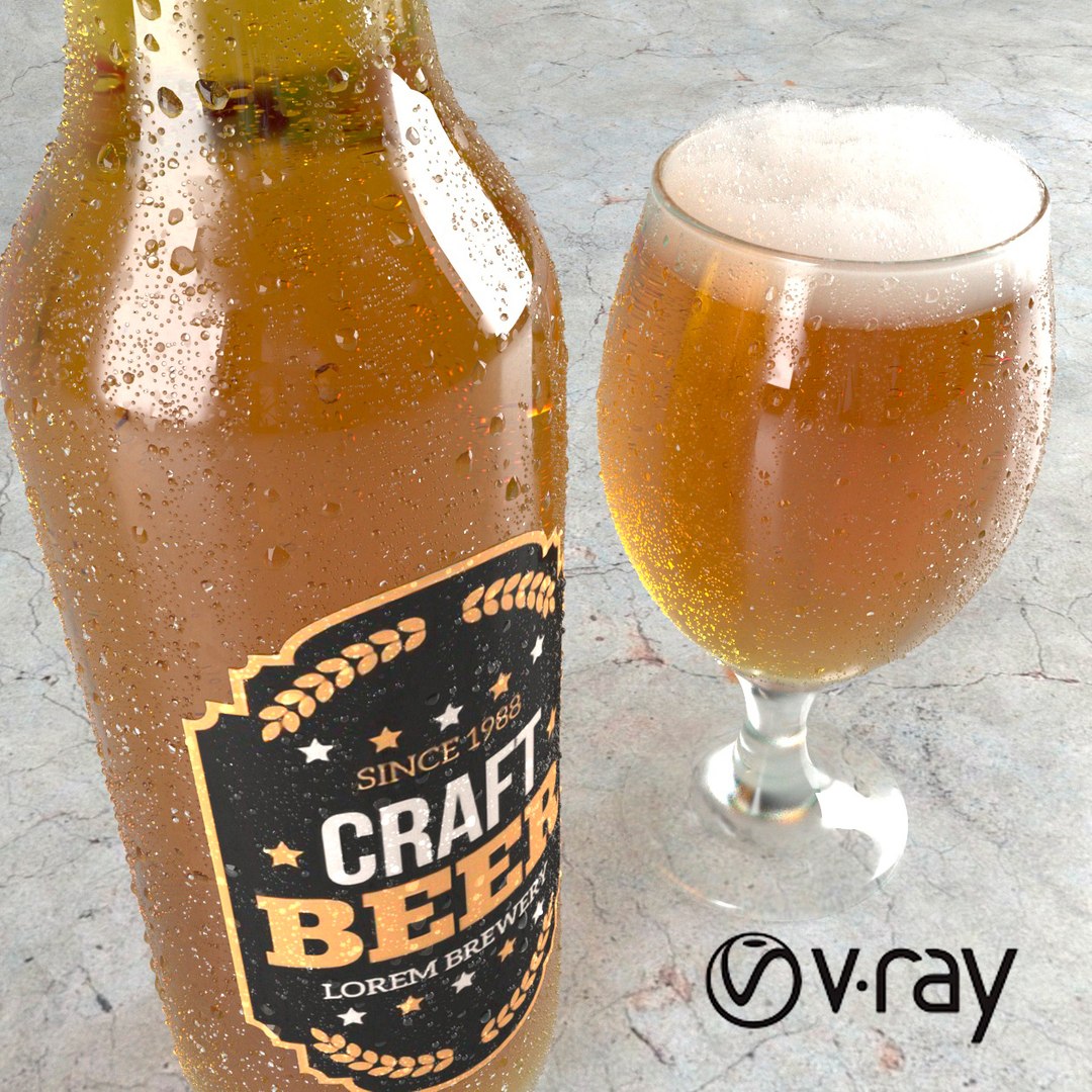 3D Craft Beer Bottle Model - TurboSquid 1462238