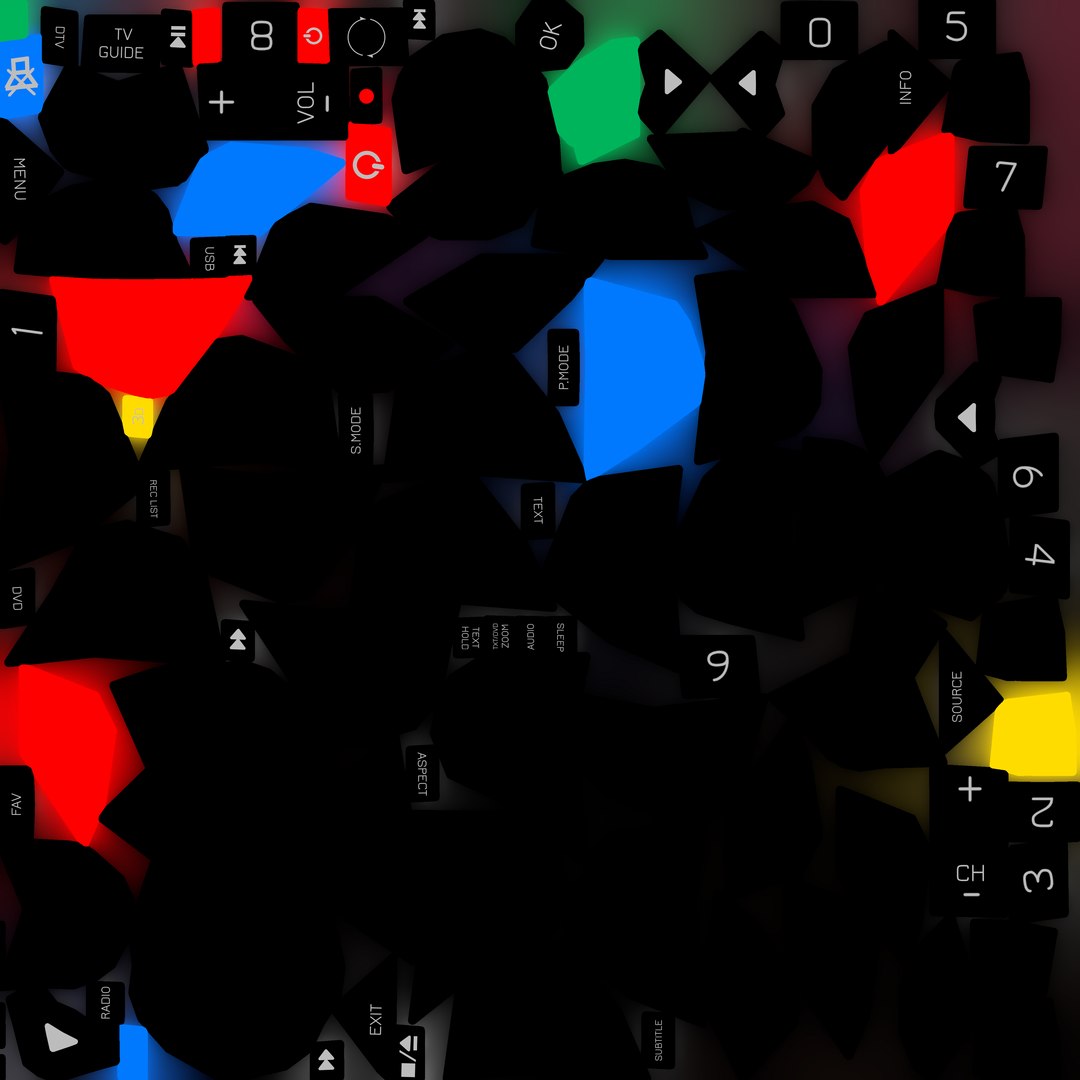 3D Rigged Red TV Remote Control - TurboSquid 2277522