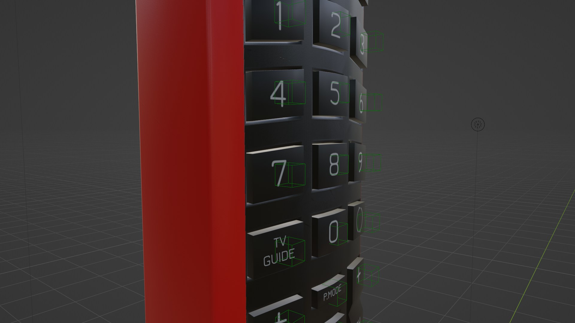 3D Rigged Red TV Remote Control - TurboSquid 2277522