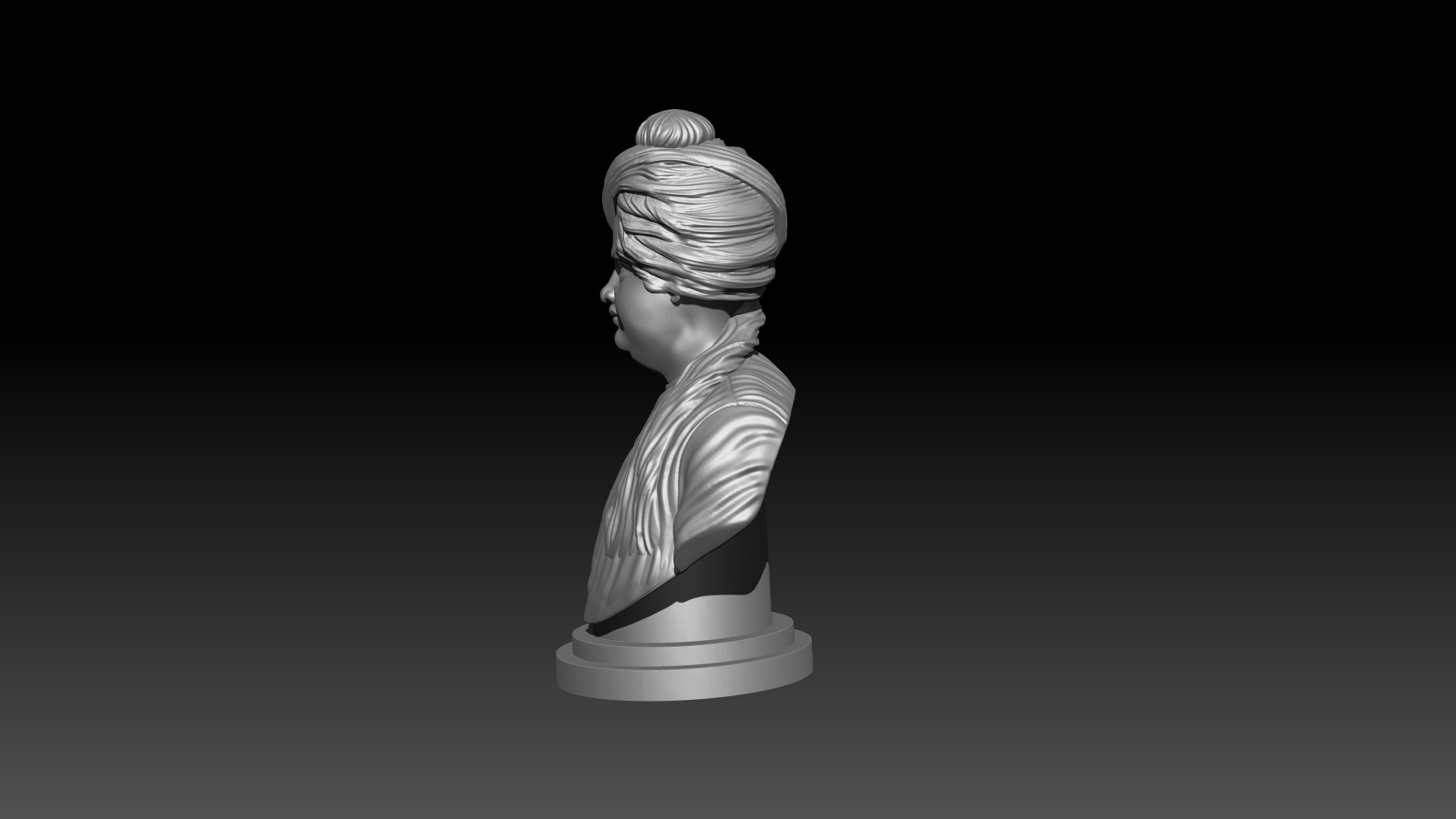 3D Bust Model Of Swami Vivekananda For Resin And FDM 3D Printing 3D ...