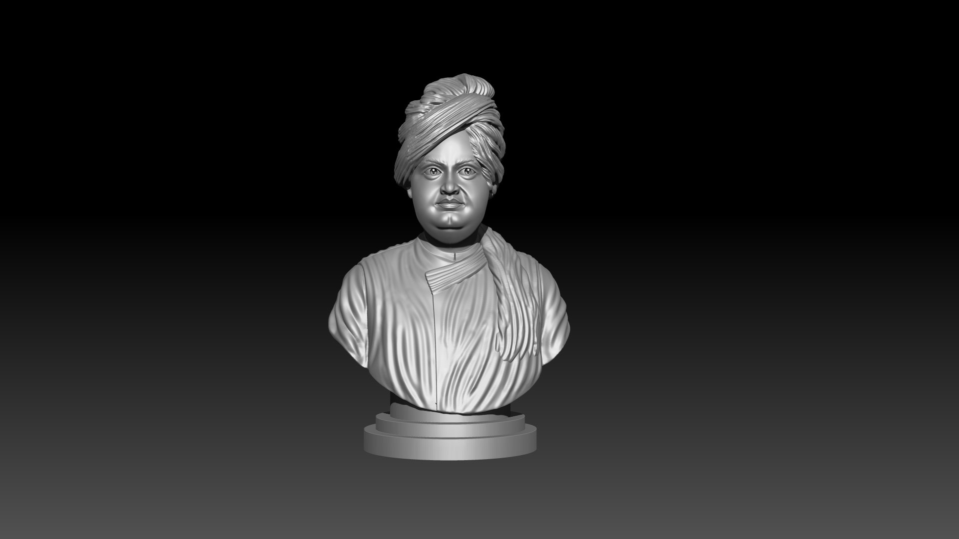 3D Bust Model Of Swami Vivekananda For Resin And FDM 3D Printing 3D ...