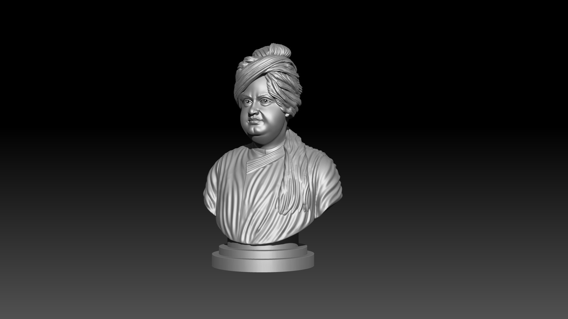 3D Bust Model Of Swami Vivekananda For Resin And FDM 3D Printing 3D ...