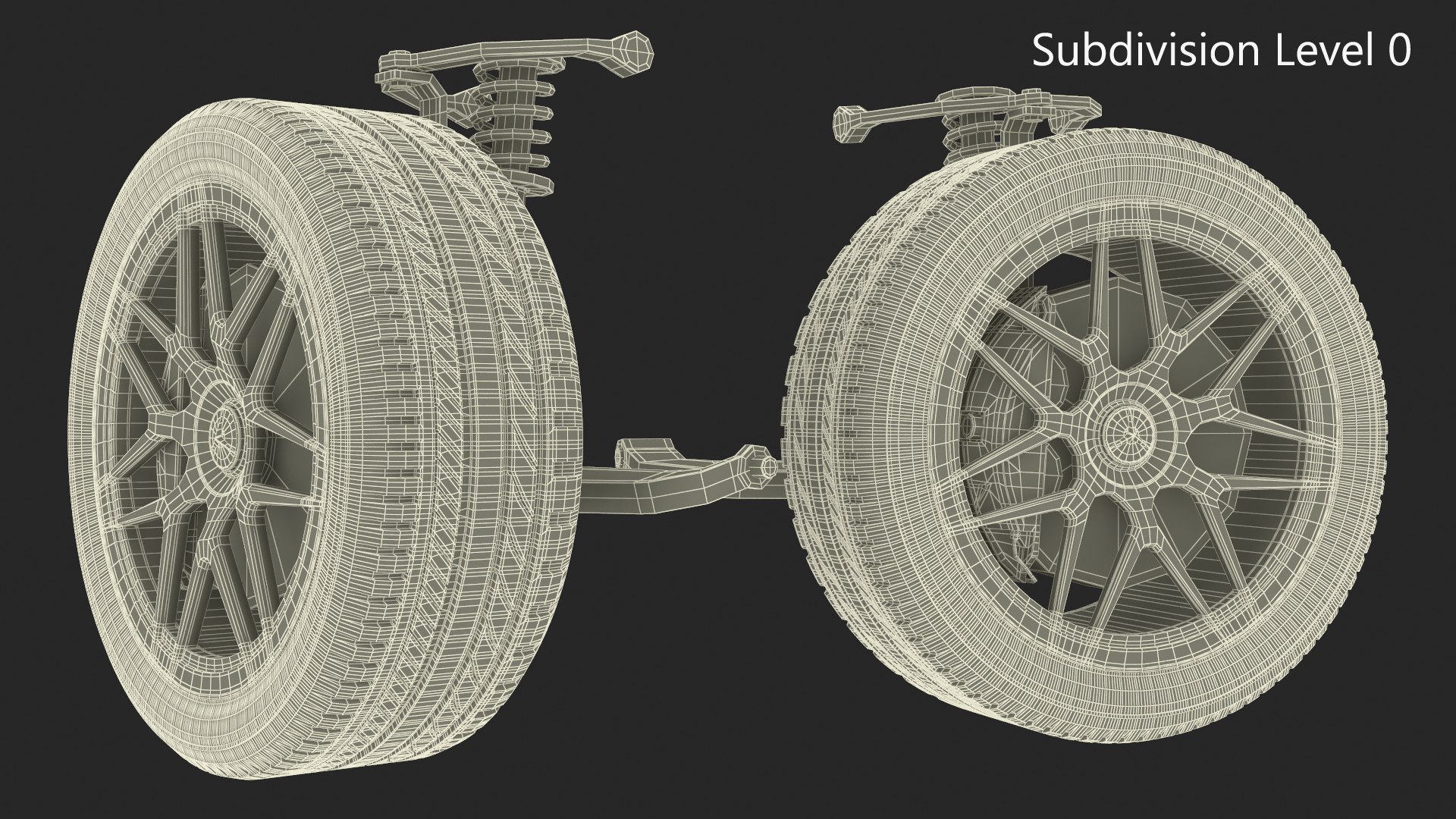 3D Goodyear Eagle Asymmetric Tire With AMG Brake And Suspension ...