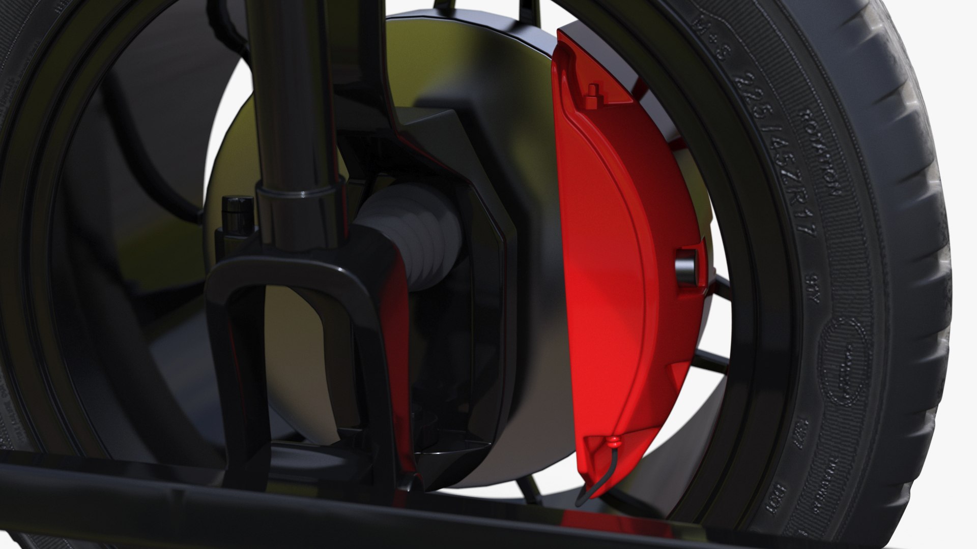 3D Goodyear Eagle Asymmetric Tire With AMG Brake And Suspension ...