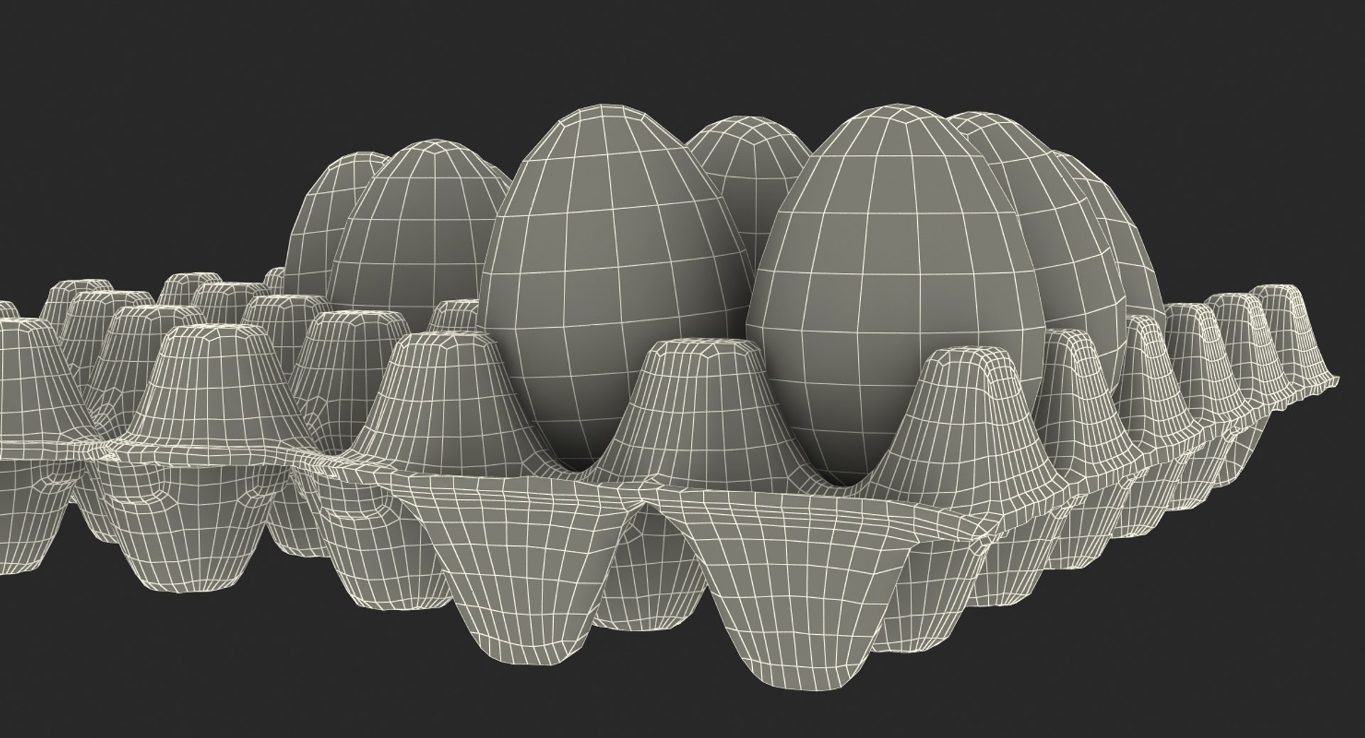 Carton 30 Cells Cardboard Model - TurboSquid 1329072