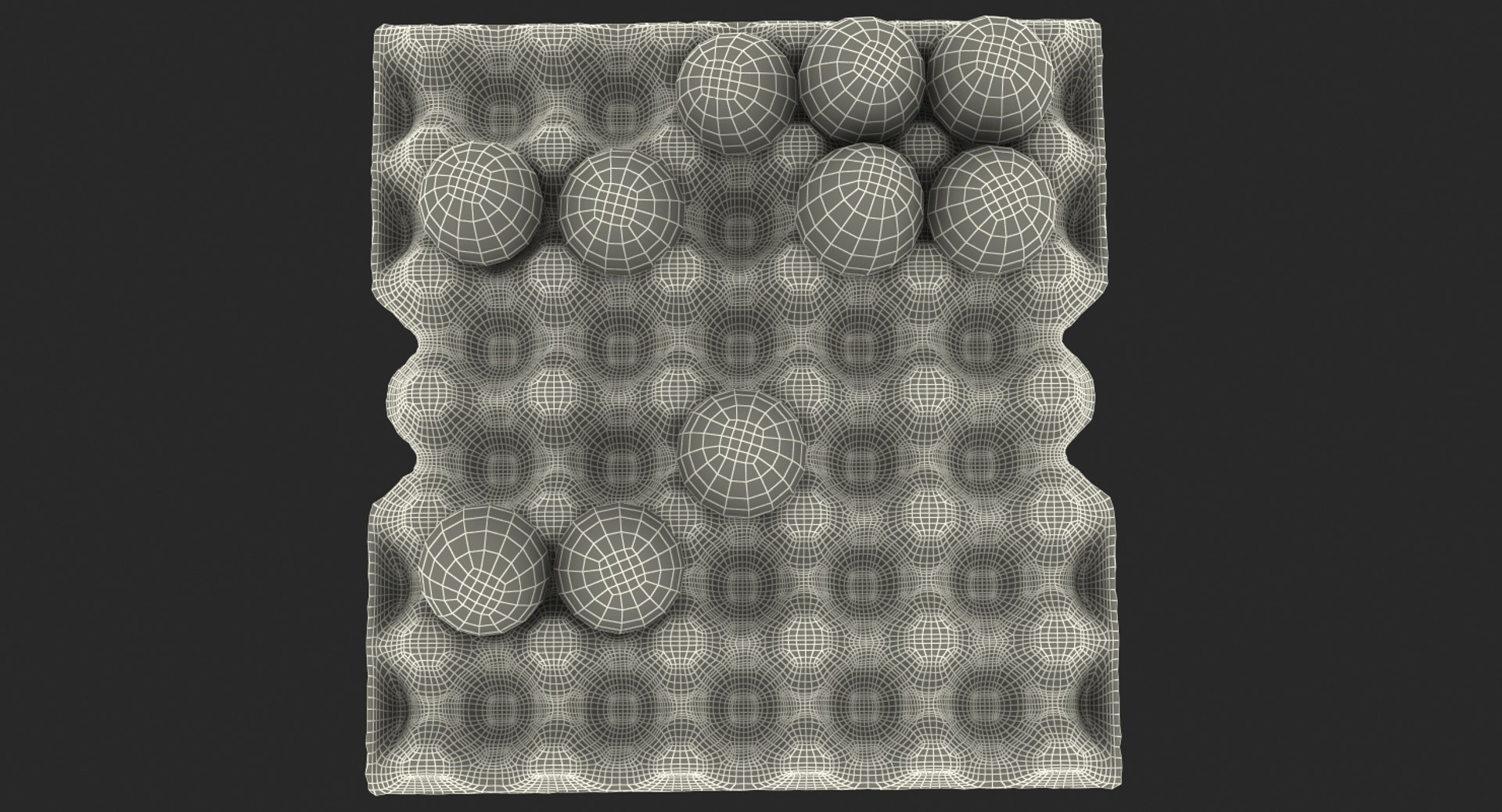 Carton 30 Cells Cardboard Model - TurboSquid 1329072