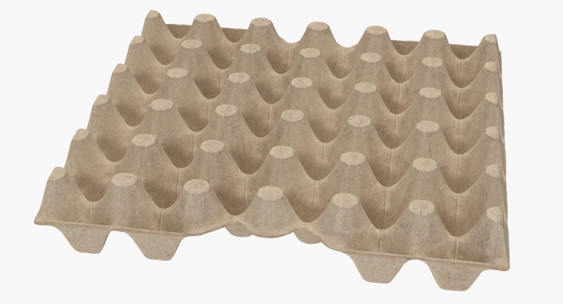 Carton 30 Cells Cardboard Model - TurboSquid 1329072