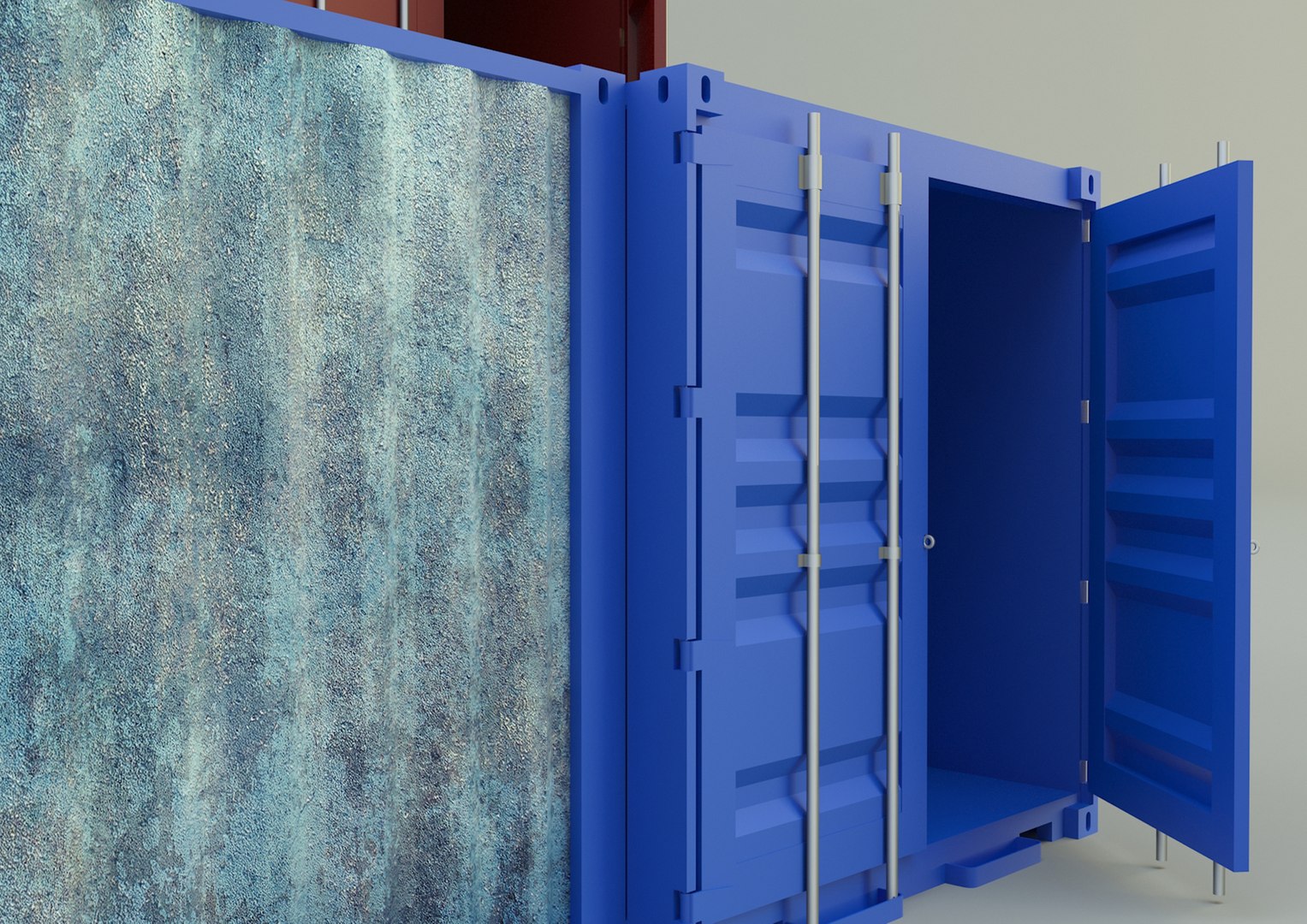 Various container group model 3D model 3D - TurboSquid 2056386